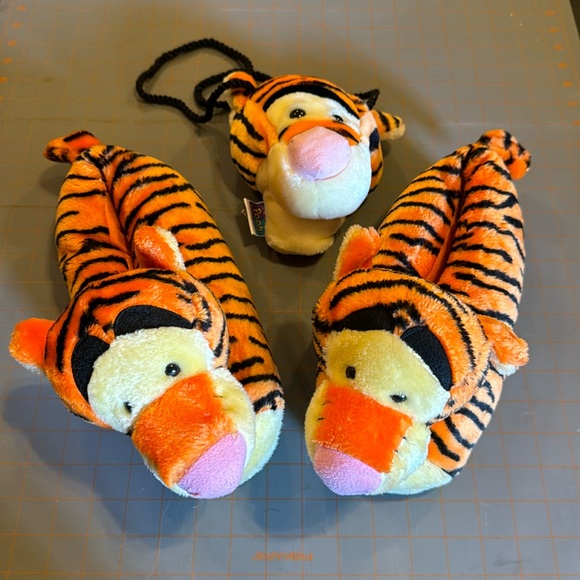 Disney | Shoes | Winnie The Pooh Tigger Slippers And Plush Purse | Poshmark
